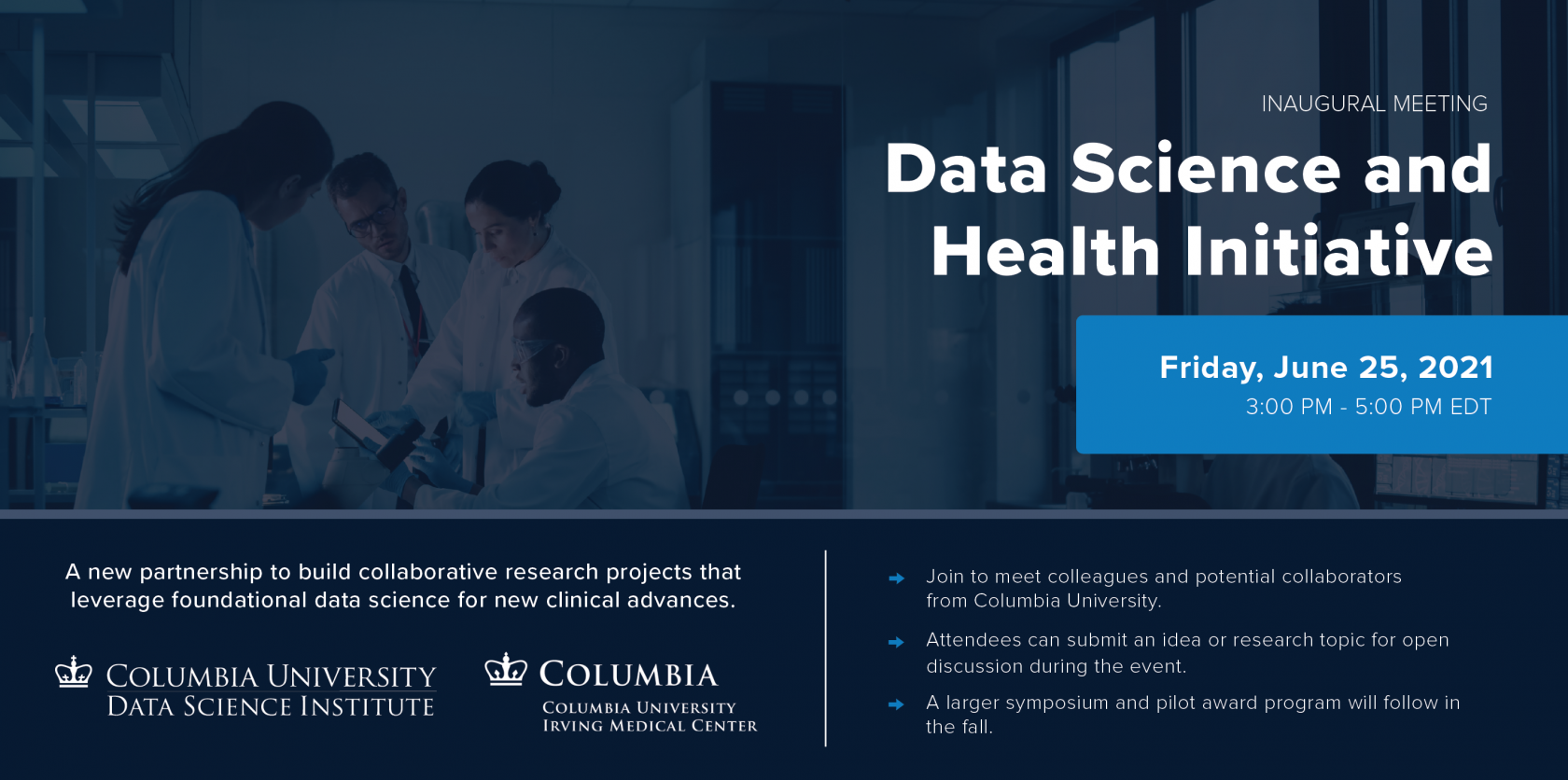 Data Science and Health Initiative - Inaugural Meeting - The Data ...