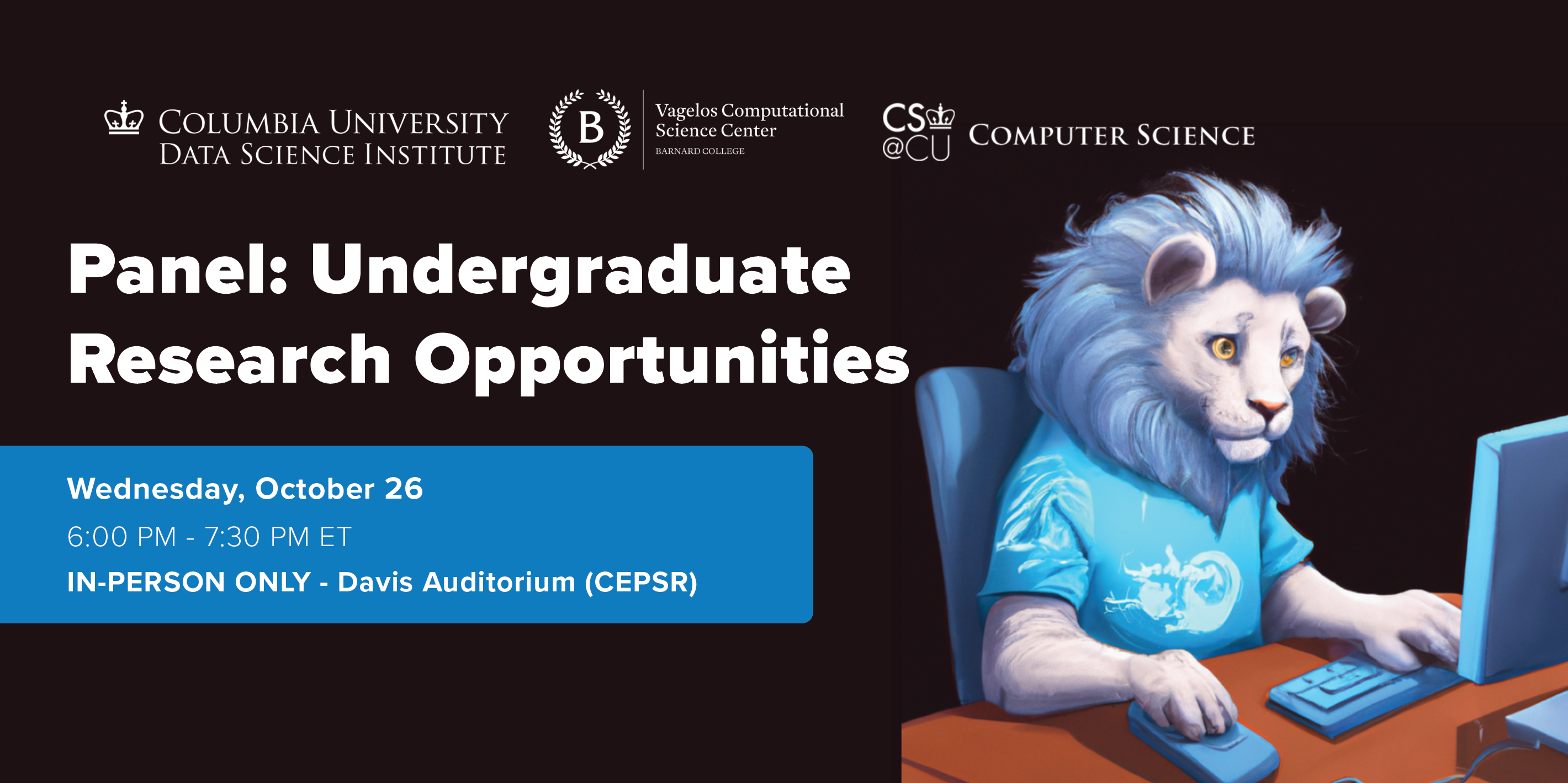 Panel: Undergraduate Research Opportunities - The Data Science ...