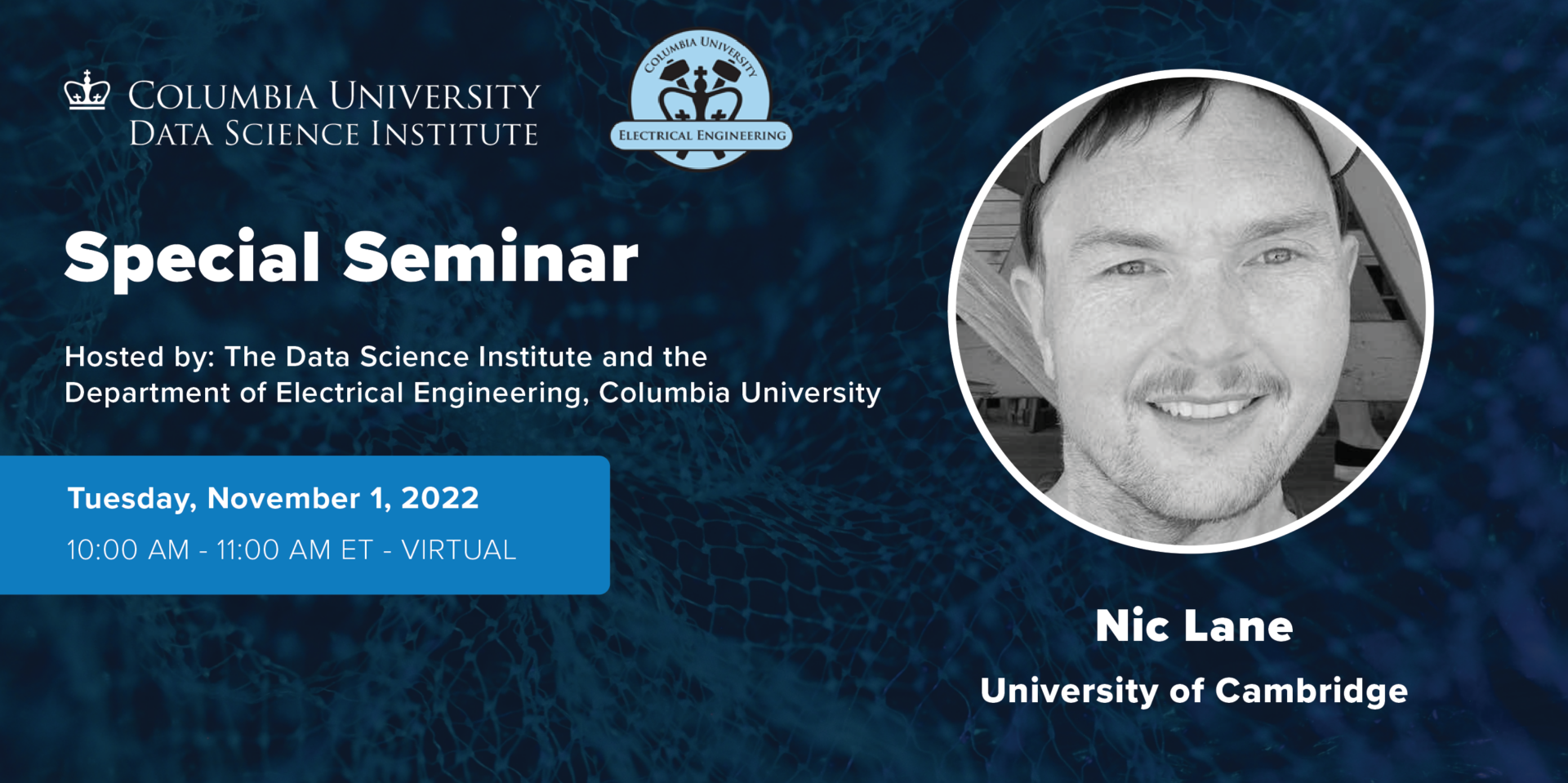 Special Seminar: Nic Lane, University of Cambridge (VIRTUAL) - The Data ...