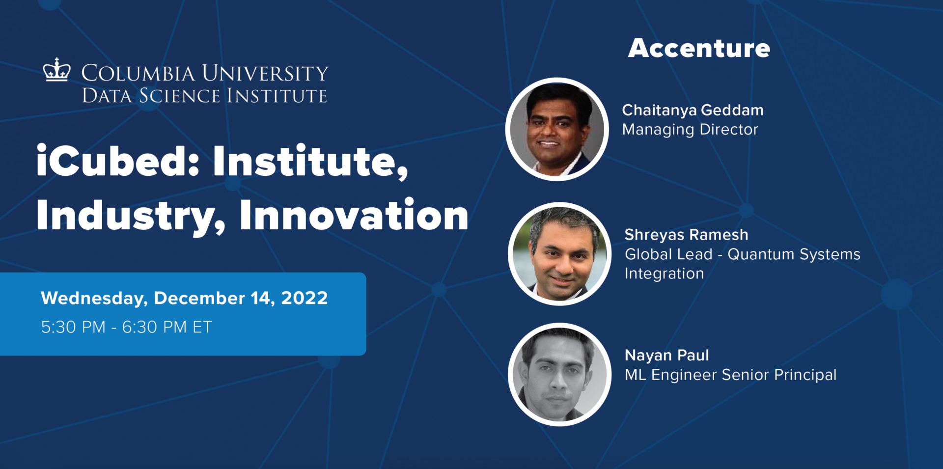 iCubed Seminar: Accenture (HYBRID) - The Data Science Institute at ...