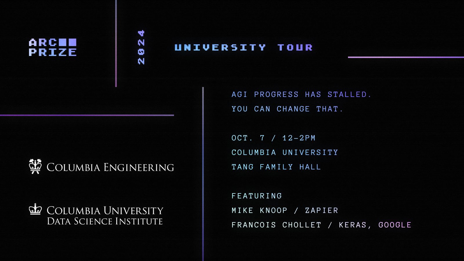 ARC Prize: 2024 University Tour - The Data Science Institute at Columbia University