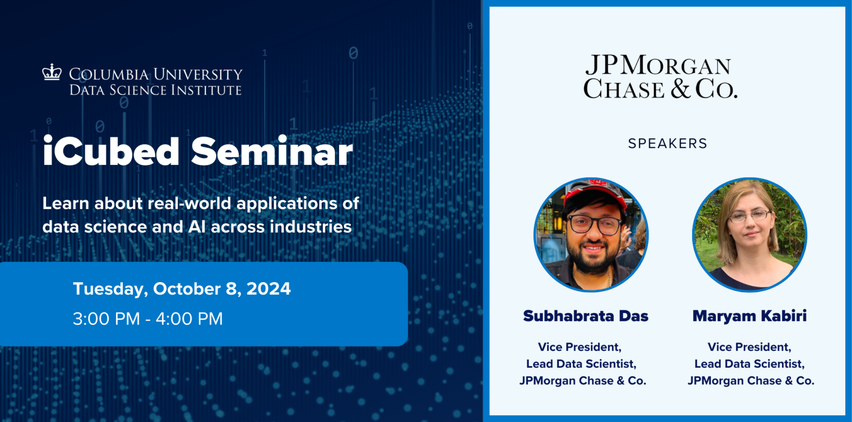 iCubed Seminar: JPMorgan Chase & Co. (Fall 2024) - The Data Science ...