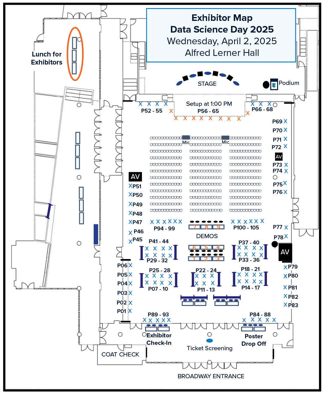 Exhibitor Map: Data Science Day 2025 - The Data Science Institute at ...