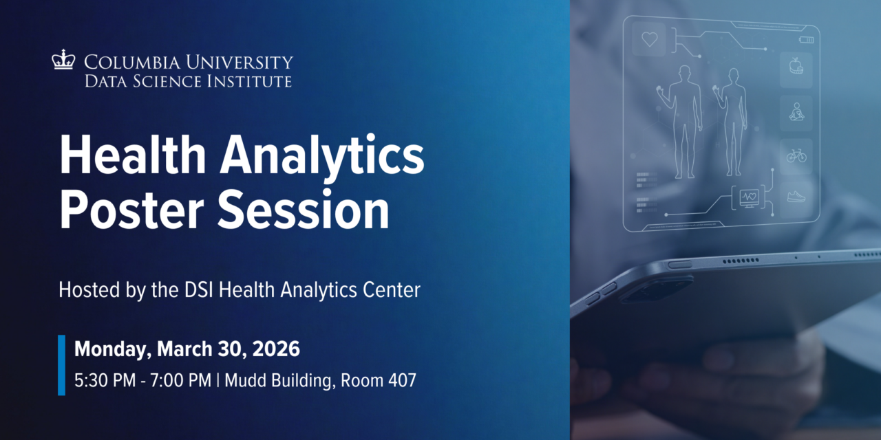 Health Analytics Poster Session (Spring 2026) - The Data Science ...